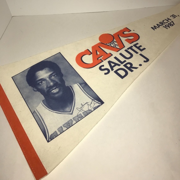 Media | Dr J Cavs Salute 1987 Felt Pennant | Poshmark